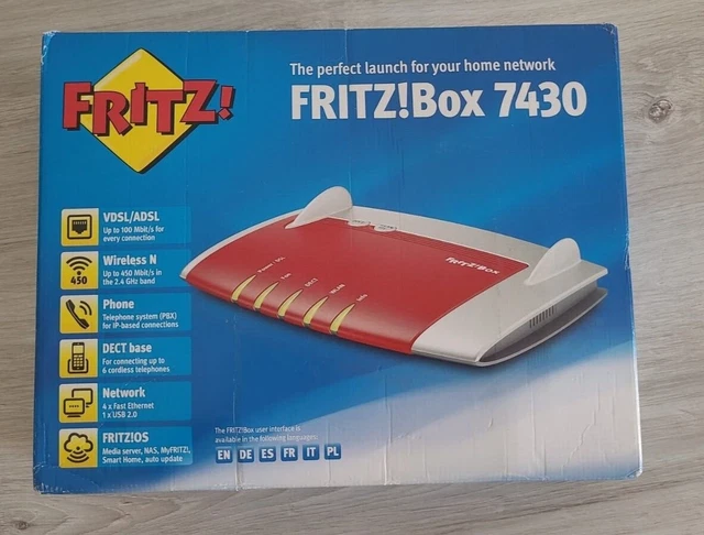 AVM FRITZ!BOX 7430 VDSL Router Wi-Fi Collegamento ethernet LAN, 450mbit ...