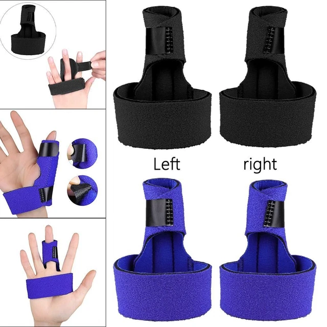 FINGER BRACE FRACTURE Straightening Guard Splints Palm Strap for Index ...