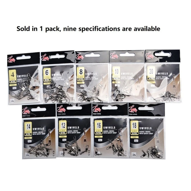 10 AMÉRICAIN FERMOIR Mer Pêche Pivot Terminal Matériel Bouteille ...