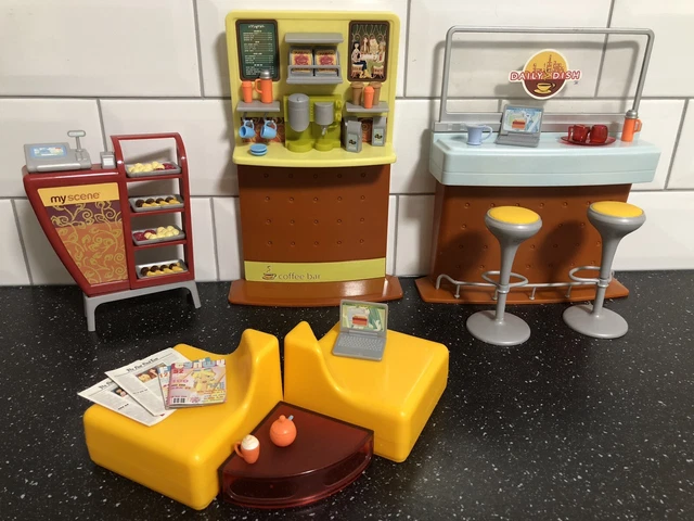 MATTEL BARBIE MY Scene Daily Dish Cafe Playset (2003) Great Condition ...