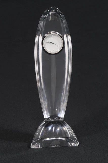 WATERFORD CRYSTAL ROCKET Ship Seiko Analog Desk Clock by John Rocha $29 ...