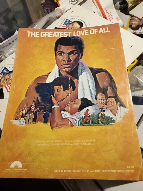 RARE MUHAMMAD ALI Sheet Music Whitney Houston Song $15.00 - PicClick
