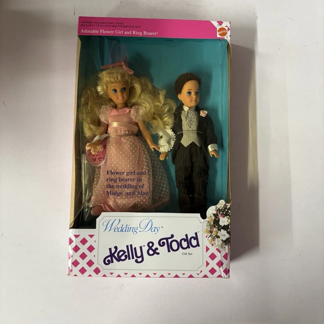 BARBIE KELLY & Todd Wedding Day Doll Gift Set 1991 Mattel No. 2820 New ...