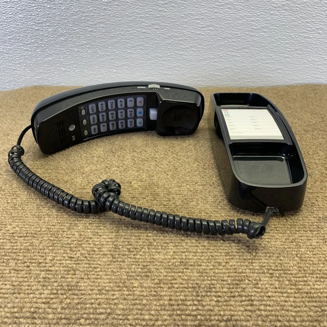 VINTAGE TRIMLINE 210 AT&T Telephone Push Button black - Tested - Works ...