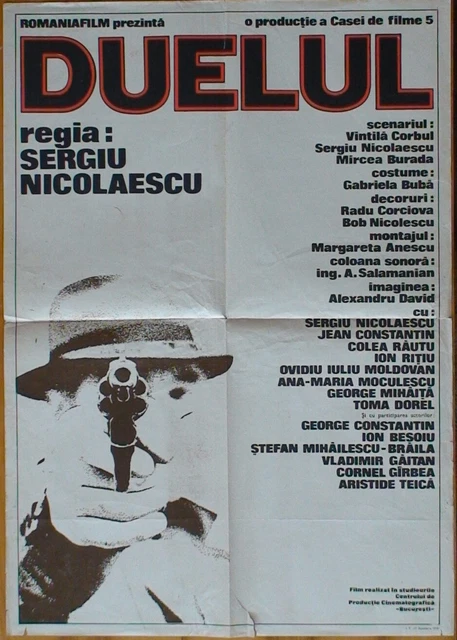 MOVIE POSTER=THE DUEL(1981)/DUELUL(3)EPV03245(JEAN Constantin, Colea ...