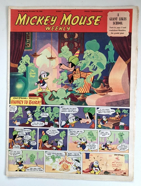 MICKEY MOUSE WEEKLY- week ending 28th October 1950 – VG++ £12.50 ...
