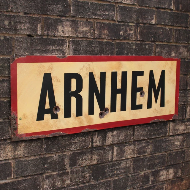 WW2 ARNHEM ROAD SIGN - French Repro Army Wall Plaque - Military - Steel ...