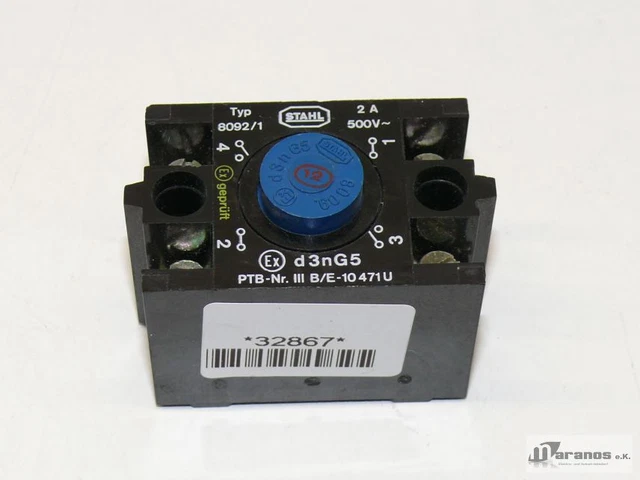STAHL EX D3NG5 8092/1 Fehlerstromschutzschalter 2A 500V EX d3 nG5 EUR 6 ...
