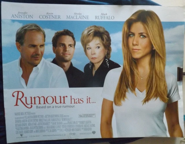 RUMOUR HAS IT Jennifer Aniston Kevin Costner Original Quad Poster £7.99 ...