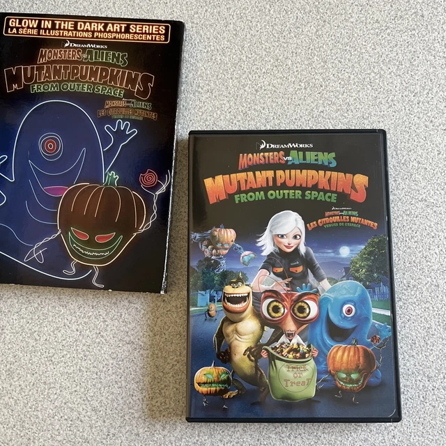 MONSTERS VS. ALIENS Mutant Pumpkins From Outer Space DVD Glow Slipcover ...