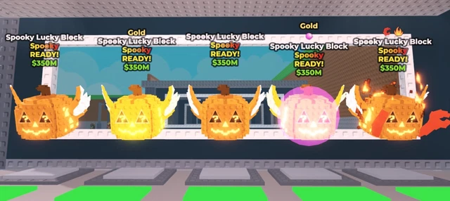 STEAL A BRAINROT 20 Together Spooky Lucky Blocks tratti yin Yang oro 4 ...