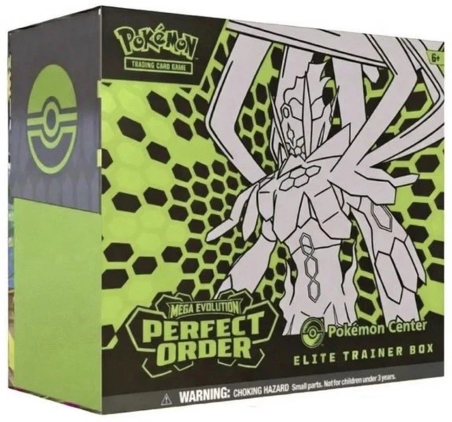 POKÉMON MEGA EVOLUTION Perfect Order Pokemon Center ETB PRESALE $215.00 ...