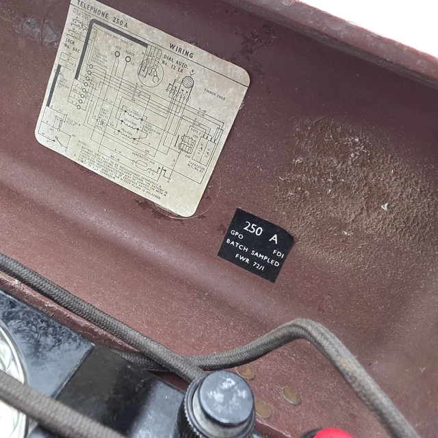 VINTAGE GPO (UK) Bakelite Linesman Test Telephone Model: 250A AMAZING ...