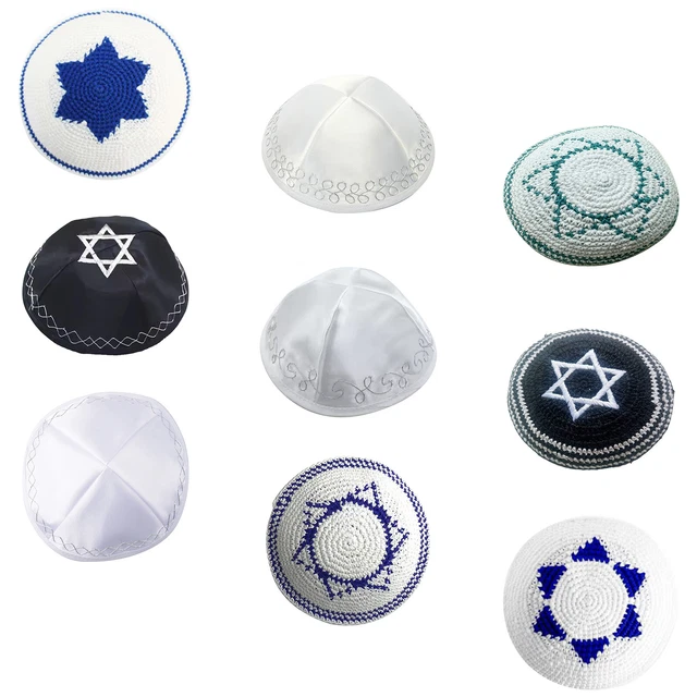 YAMAKA JEWISH HAT Israel Kippah Hat Men Adult Embroidered Designed ...