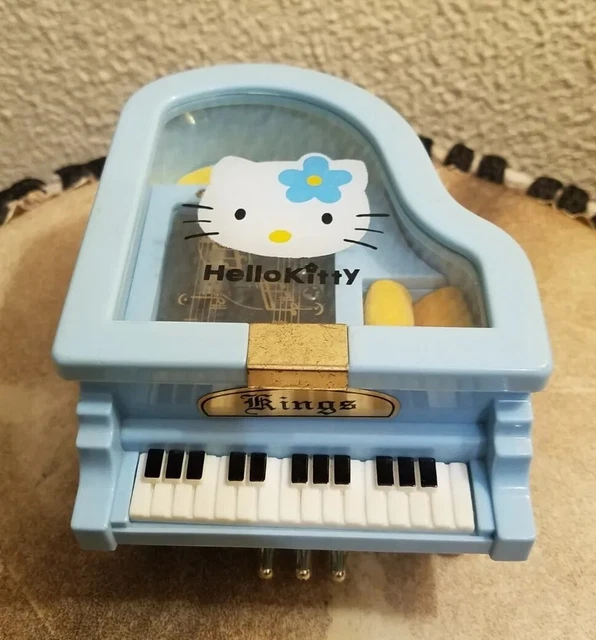 RARE HELLO KITTY Kings Grand Piano Wind-up Music Trinket Box HTF ...