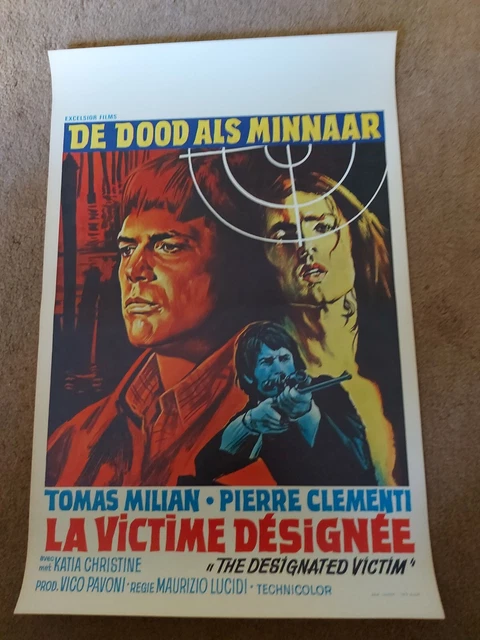 LA VICTIME DESIGNEE / De Dood Minnaar French Film Poster Uncut Rare VGC ...