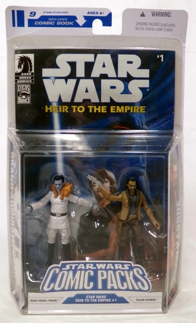 HASBRO STAR WARS Cómic Packs Grand Admiral Thrawn & Talon Karrde Figura ...