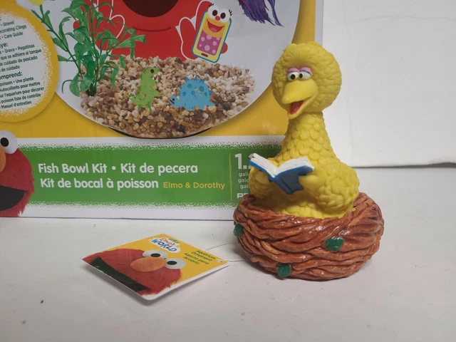 REAL LIFE SESAME Street Elmo & Dorothy Fish Tank Kit & Big Bird ...