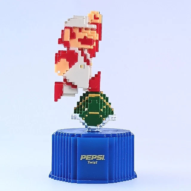 FIRE MARIO SUPER Mario Bros. × Pepsi Dot Bottle Cap Collection From ...