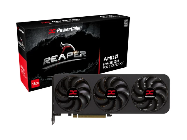 POWERCOLOR REAPER AMD Radeon RX 9070 XT 16GB GDDR6 Graphics Card $1,549 ...