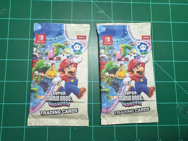EXCLUSIVE LIMITED SUPER Mario Bros. Wonder Trading Card Packs -2 Only ...