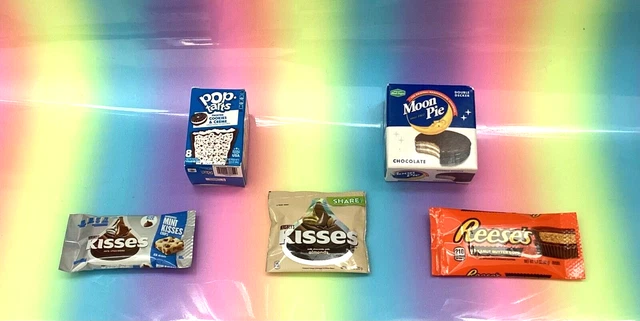 ZURU MINI BRANDS CHOCOLATE Snack Food BUNDLE Hershey Reese Moon Pie Pop ...
