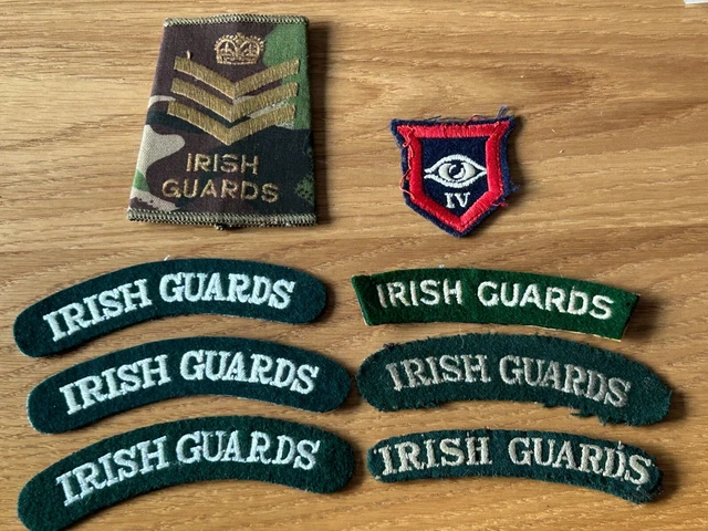 ORIGINAL BRITISH WW1 WW2 Cap Cloth Shoulder Badges x8 Irish Guards £21.52 - PicClick UK
