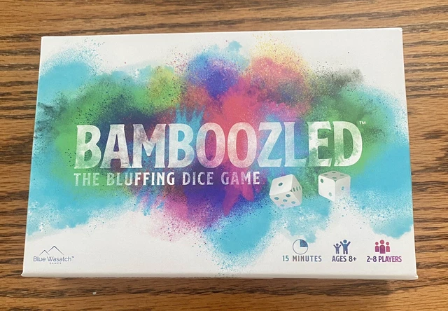 BAMBOOZLED GAME FAMILY Party Fun Dice Card Board Complete 2-8 Players ...