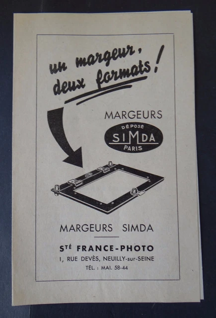 CATALOGUE PUBLICITÉ MARGEUR SIMDA France Photo appareil photo catalog ...