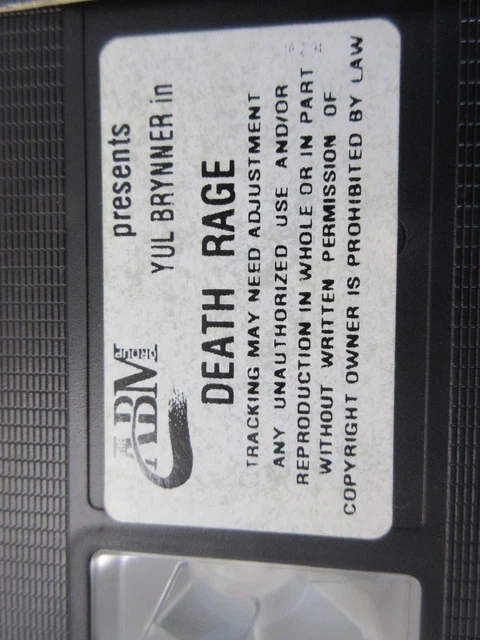 1991 VHS TAPE Death Rage Yul Brynner $17.99 - PicClick CA