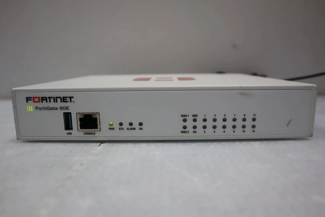 FORTINET FORTIGATE 90E FG-90E Firewall with Adapter Firewall No License ...