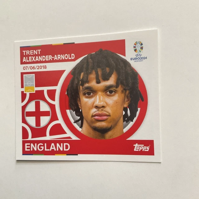 TOPPS UEFA EURO 2024 sticker Trent Alexander Arnold No Eng 9 Mint $2.53 ...