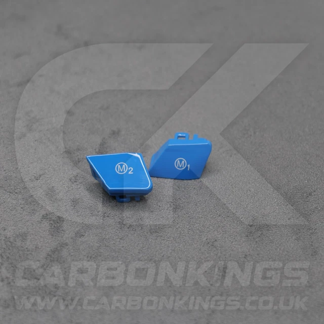 BMW BLUE M1 & M2 Buttons Set for M2 M3 M4 M5 M6 X5M X6M F80 F82 F83 F85 ...