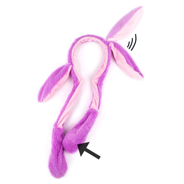 Serre TÊte Peluche Oreille De Rabat Lapin En Mouvement Ouïe Intégré