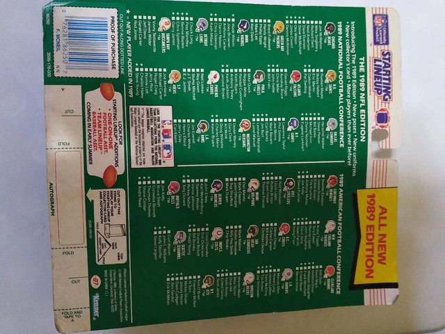 VINTAGE NFL STARTING Lineup 1989 Sports Super Star Collection Players ...
