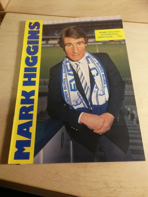 MARK HIGGINS TESTIMONIAL Brochure 1984/5 £2.50 - PicClick UK