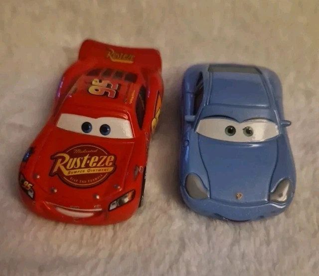 DISNEY PIXAR CARS Lightning Mcqueen & Sally Diecast 1.55 Mattel £5.00 - PicClick UK