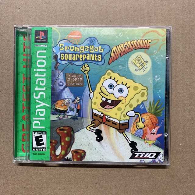 SPONGEBOB SQUAREPANTS SUPERSPONGE Playstation 1 PS1 Video Game Complete ...