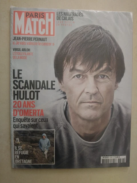 PARIS MATCH N° 3787 - Nicolas Hulot, le prédateur sexuel (2 décembre 2021) EUR 14,99 - PicClick FR