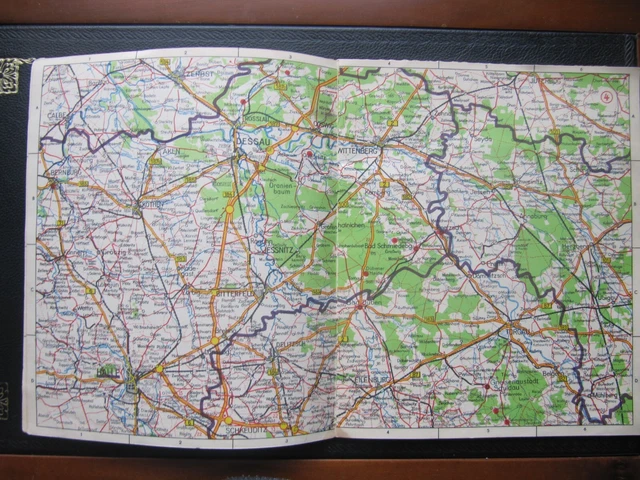 DEUTSCHE LUFTHANSA OLD INTERFLUG fluglinien route map brochure 1962 ...