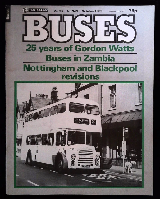 BUSES MAGAZINE VOL 35 No.343 October 1983 mbox2334 25 Years Of Gordon ...