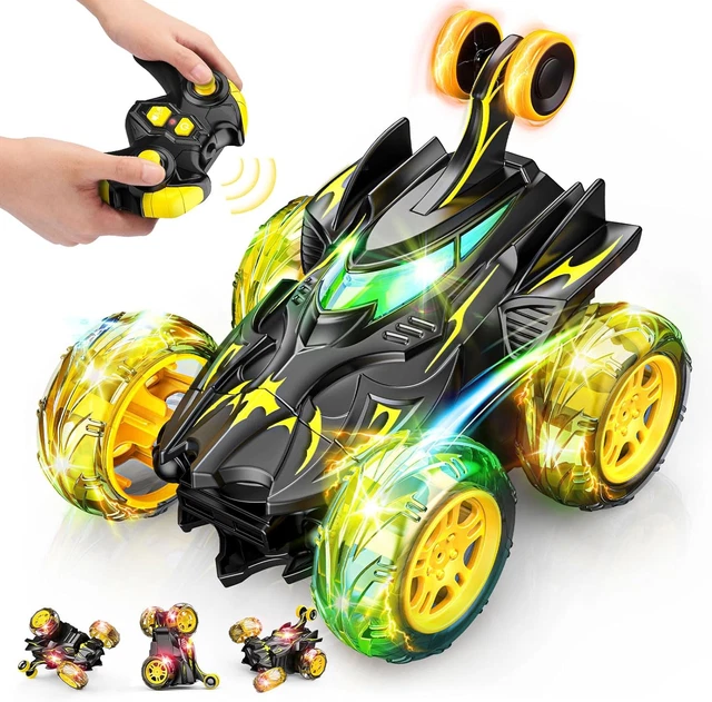 BRAXEL 360° FLIPS Remote Control Cars, Battoy Man Kids Toys for 3-9 ...