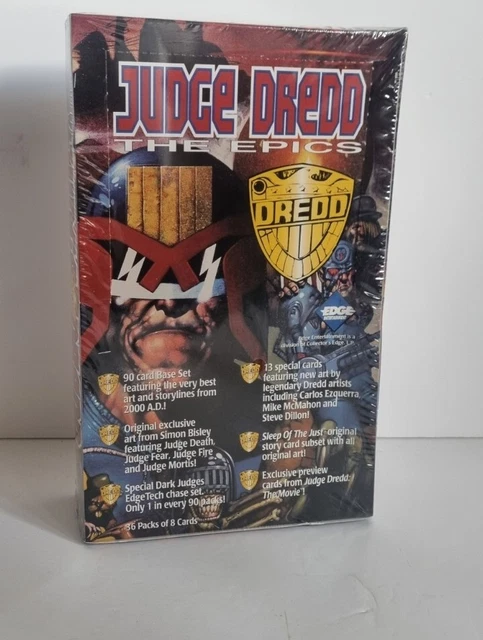 1995 EDGE ENTERTAINMENT - Judge Dredd The Epics 36 Trading Card Packs ...