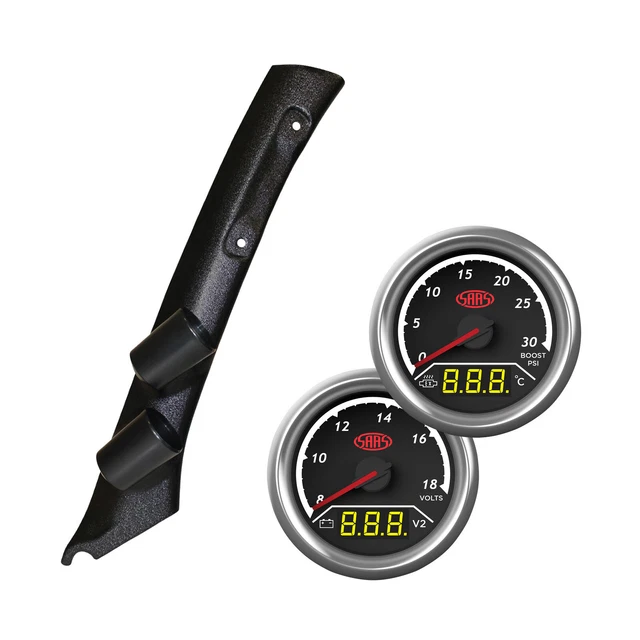 PILLAR POD W/ 2in1 Gauge for Landcruiser 100 Ser 1998-07 Boost Exhaust ...