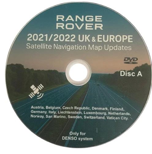 RANGE ROVER SAT Nav DVD 2021/2022 Final Map Update Europe DENSO System ...
