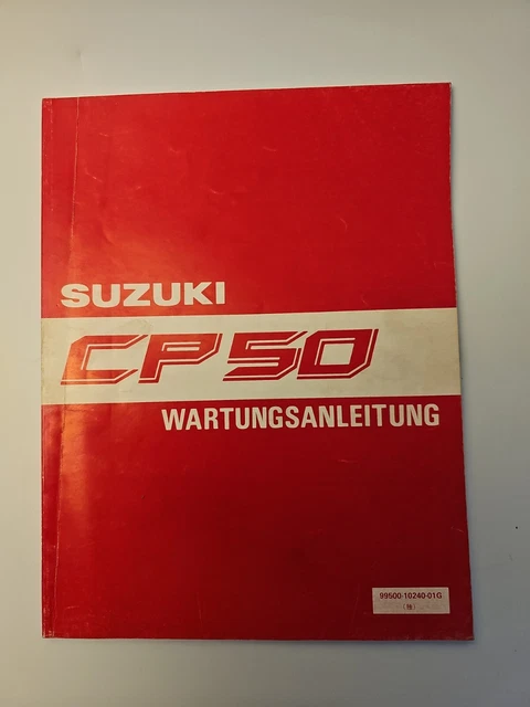 WARTUNGSANLEITUNG WERKSTATTHANDBUCH SUZUKI CP50, ab 88 EUR 39,00 ...