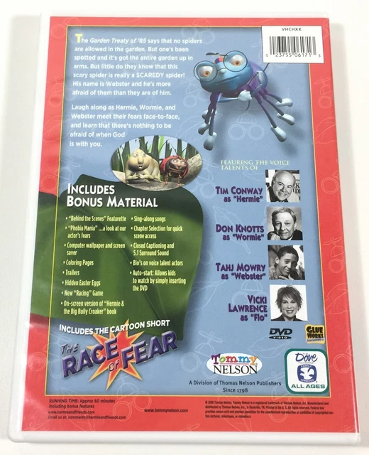 HERMIE & FRIENDS - Webster The Scaredy Spider - DVD Movie - 2005 $6.99 ...