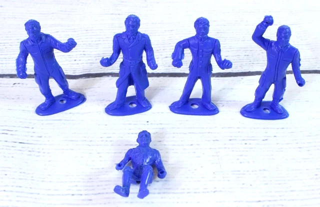VINTAGE MPC RING Hand Blue Army Men Toy Soldiers Plastic Figure Marx ...