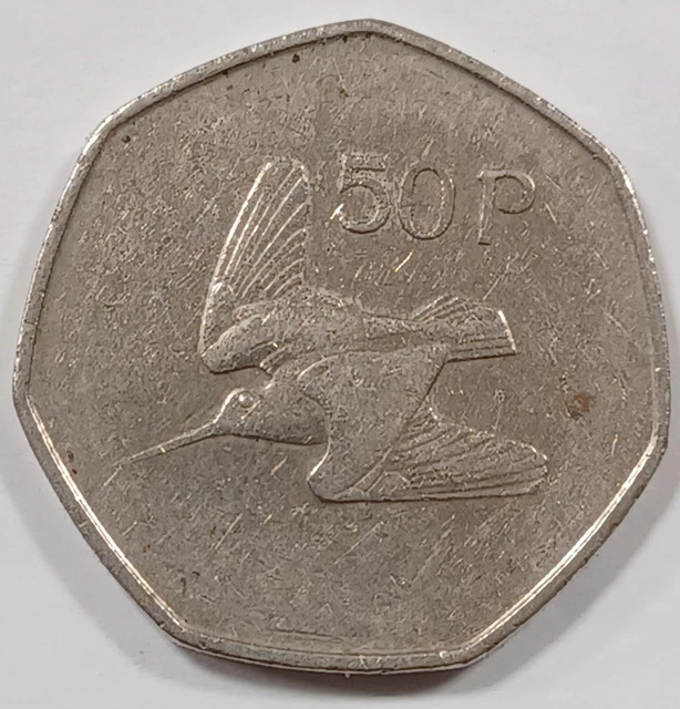 IRELAND 🇮🇪 FIFTY (50) PENCE COIN 1977 eIRe Rare Key Date $7.00 - PicClick