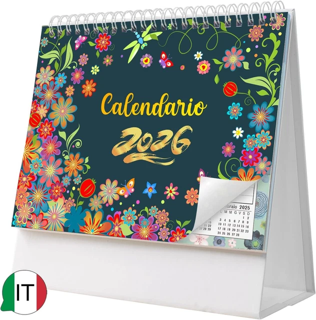 CALENDARIO DA TAVOLO 2026 Calendario Novembre 2025 a Dicembre 2026, 20 ...